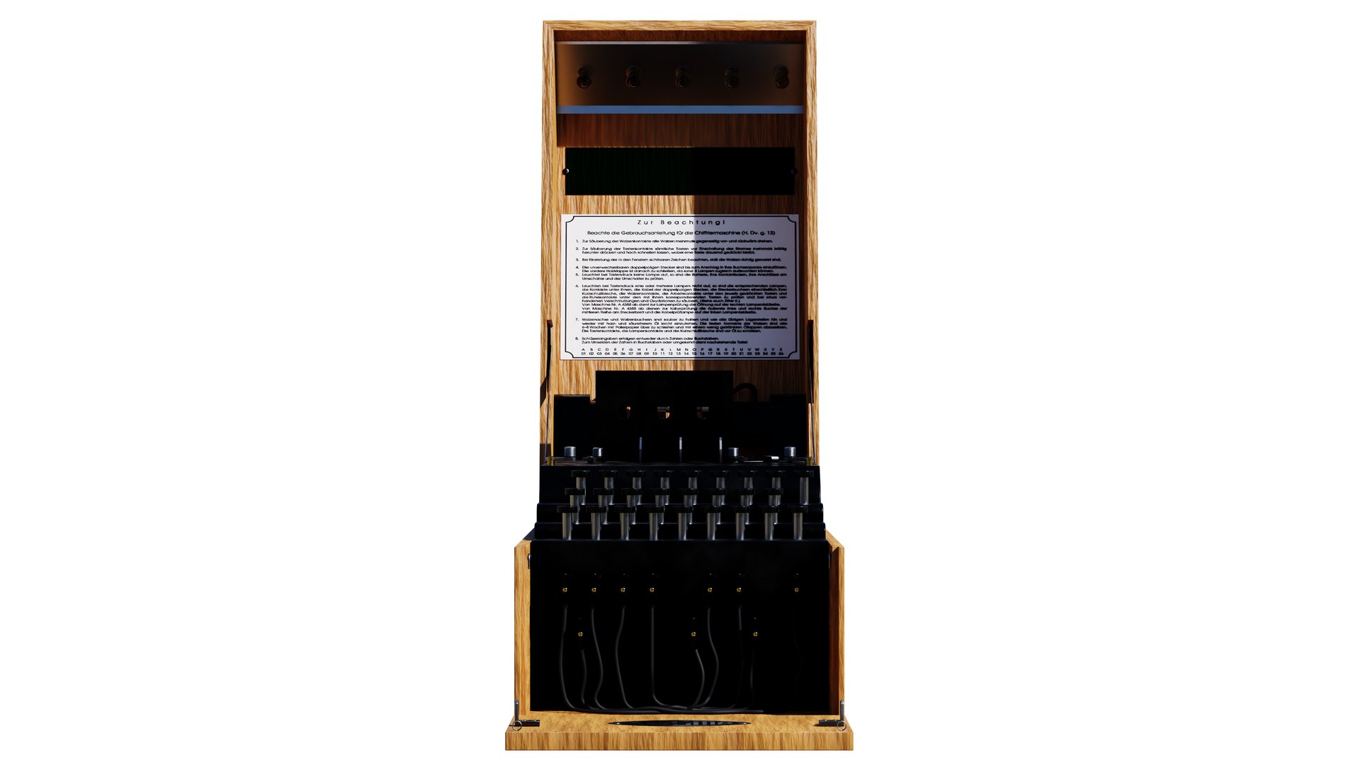 3D WW2 Enigma Encryption Machine Model - TurboSquid 1929771