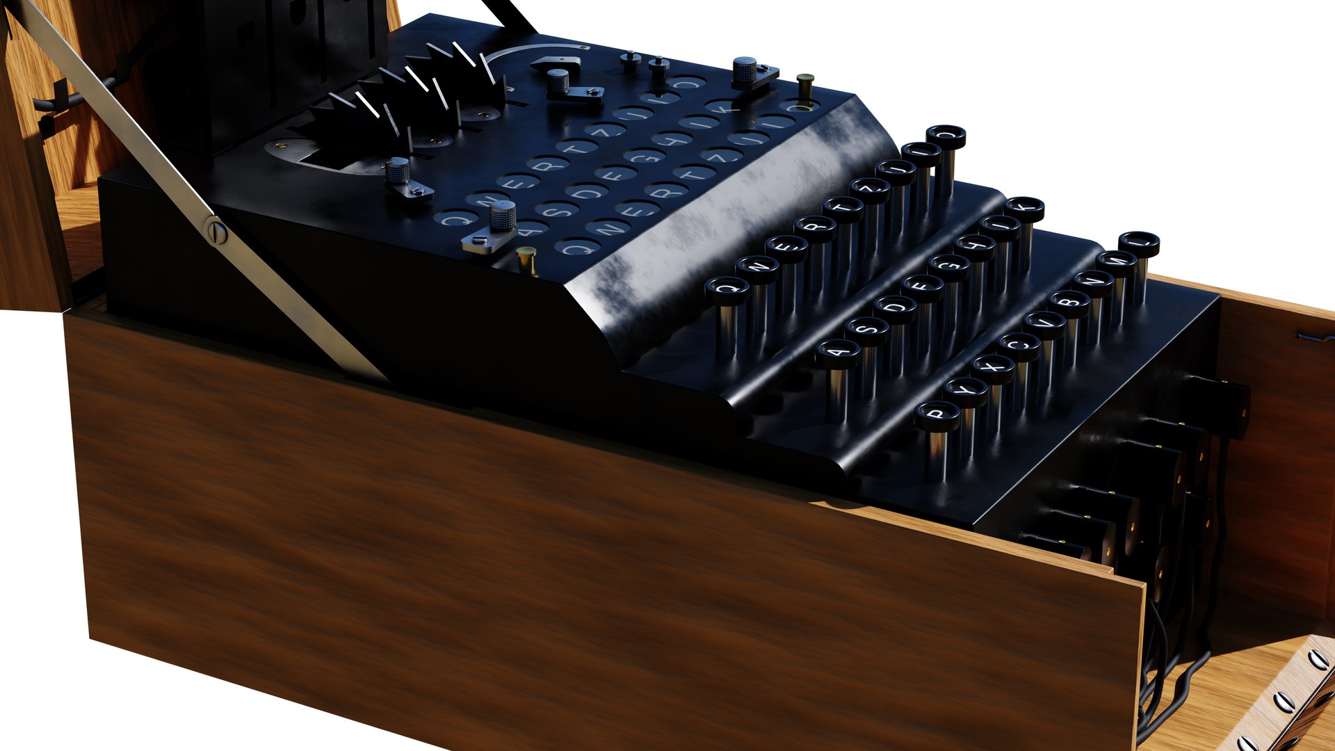 3D WW2 Enigma Encryption Machine Model - TurboSquid 1929771