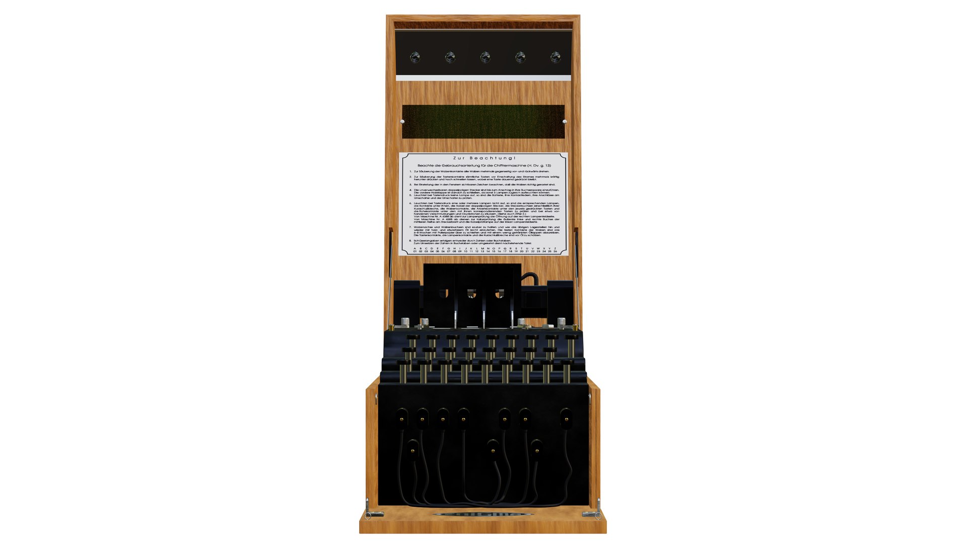 3D WW2 Enigma Encryption Machine Model - TurboSquid 1929771
