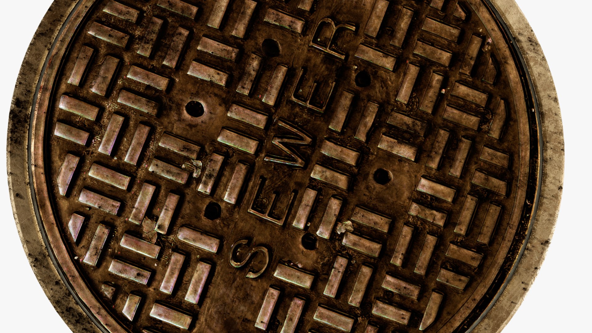 3D sewer lid model - TurboSquid 1757040