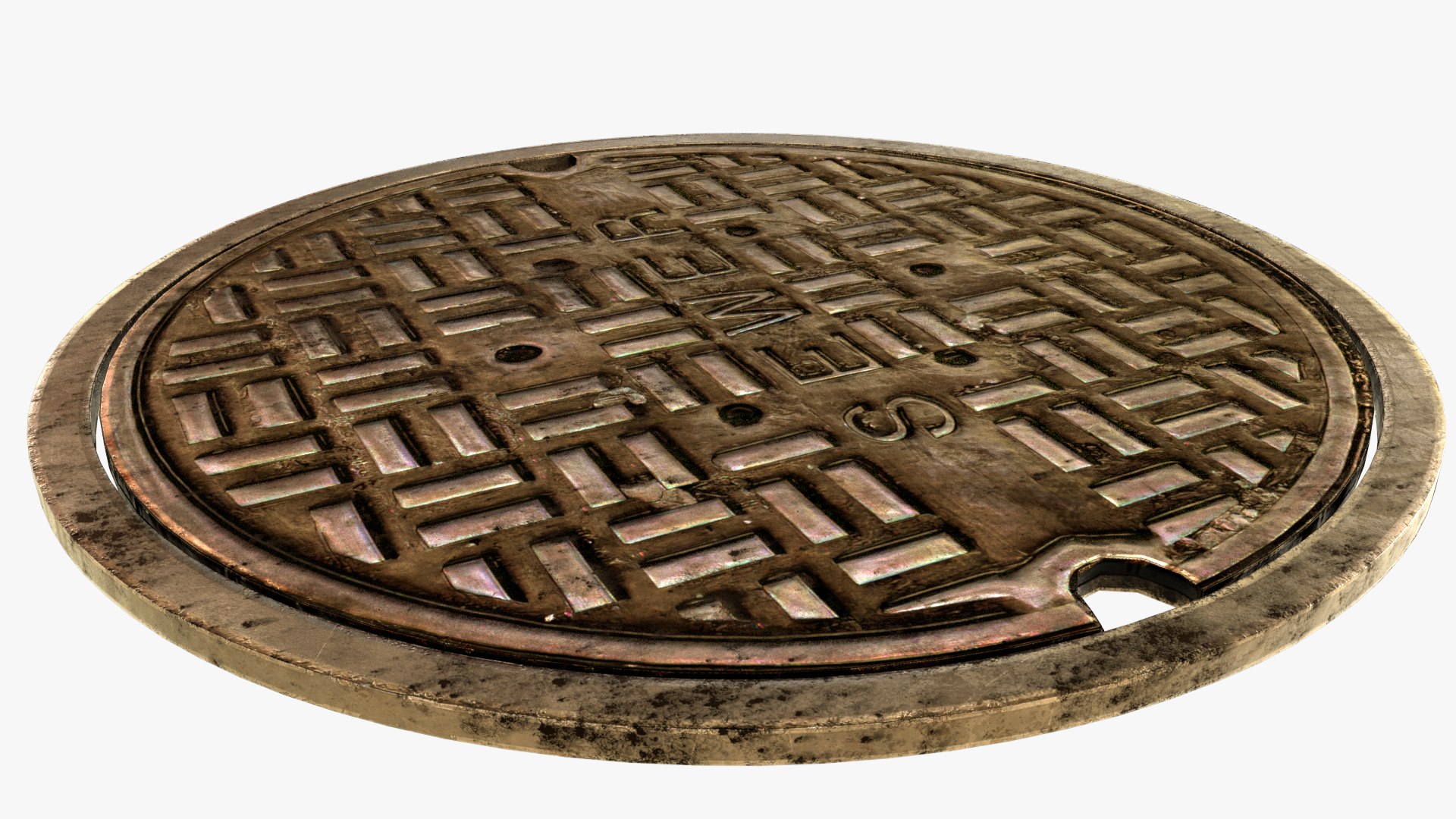 3D sewer lid model - TurboSquid 1757040