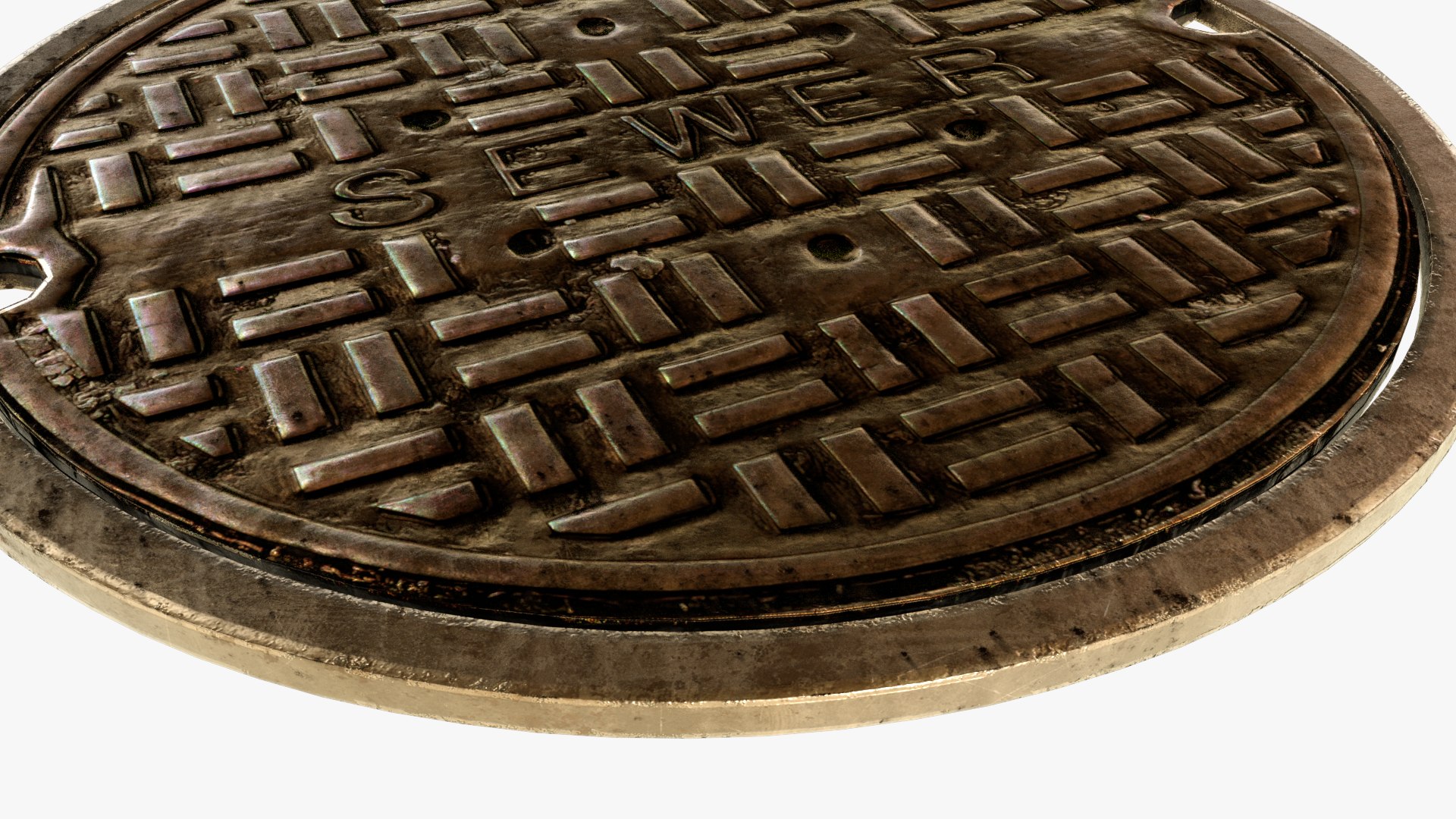 3D sewer lid model - TurboSquid 1757040