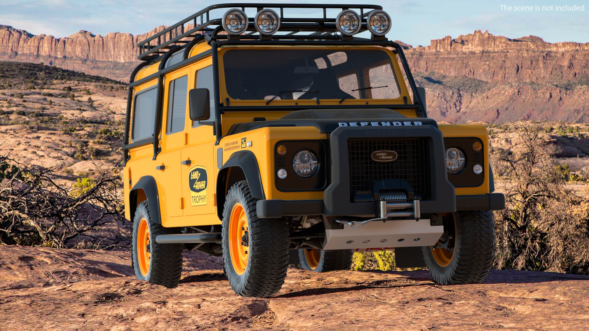 Land Rover Defender Works V8 Trophy Clean Simple Interior 3D model ...