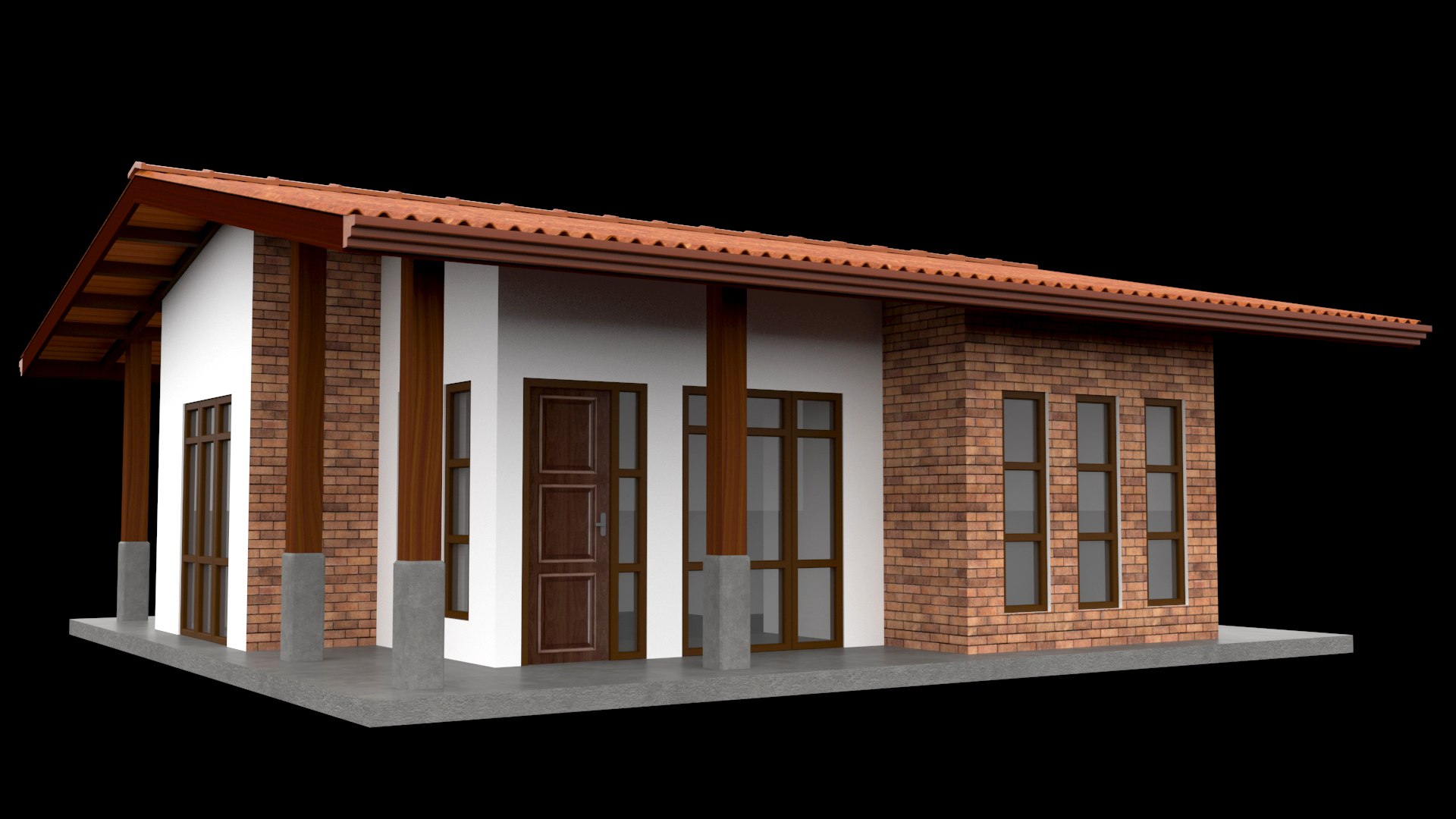 Holiday home model - TurboSquid 1379165