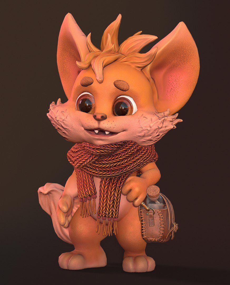 3D Tobby Cute Animal LowPoly GameReady - TurboSquid 2216925