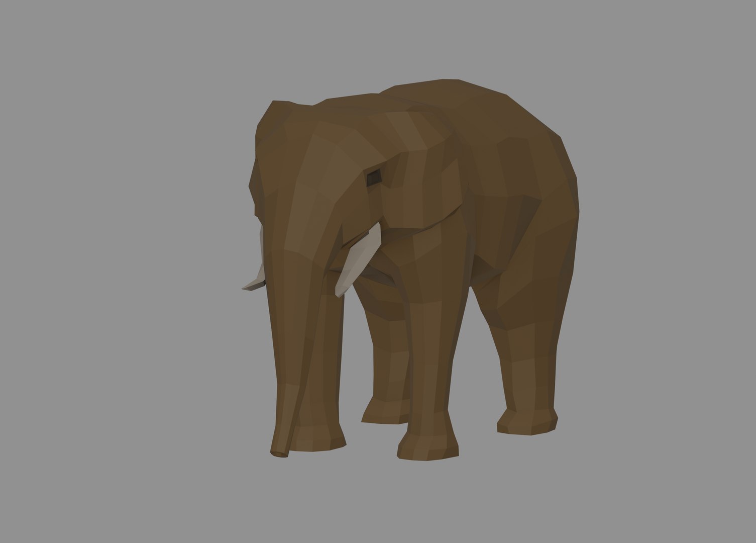 3D Low Poly Elephant - TurboSquid 2132226
