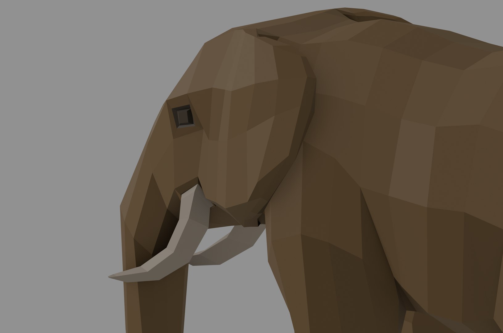 3D Low Poly Elephant - TurboSquid 2132226