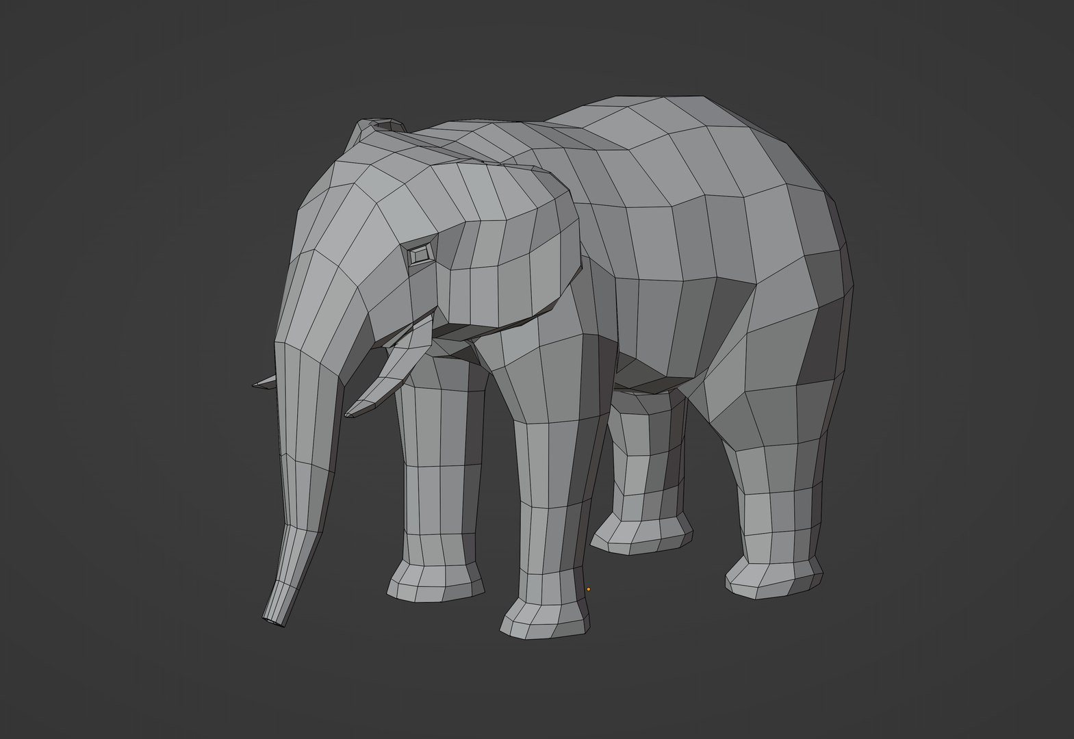 3D Low Poly Elephant - TurboSquid 2132226