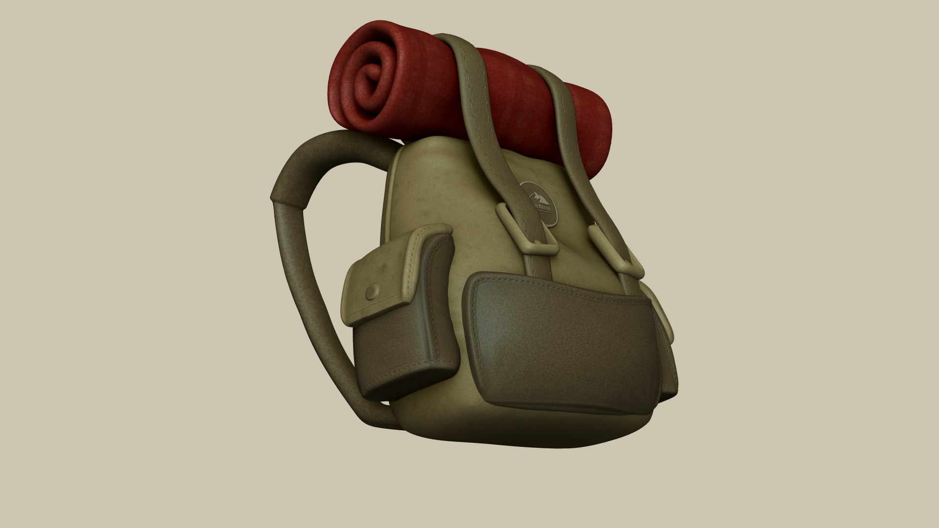 3D backpack - adventurer character model - TurboSquid 1646011