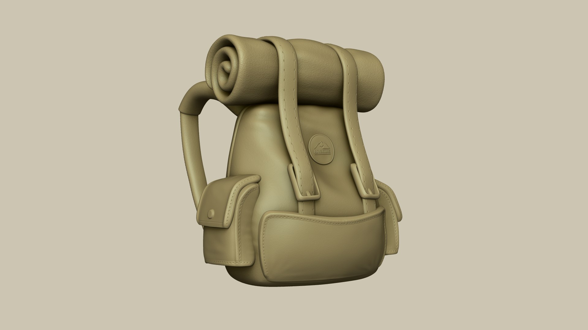 3D backpack - adventurer character model - TurboSquid 1646011