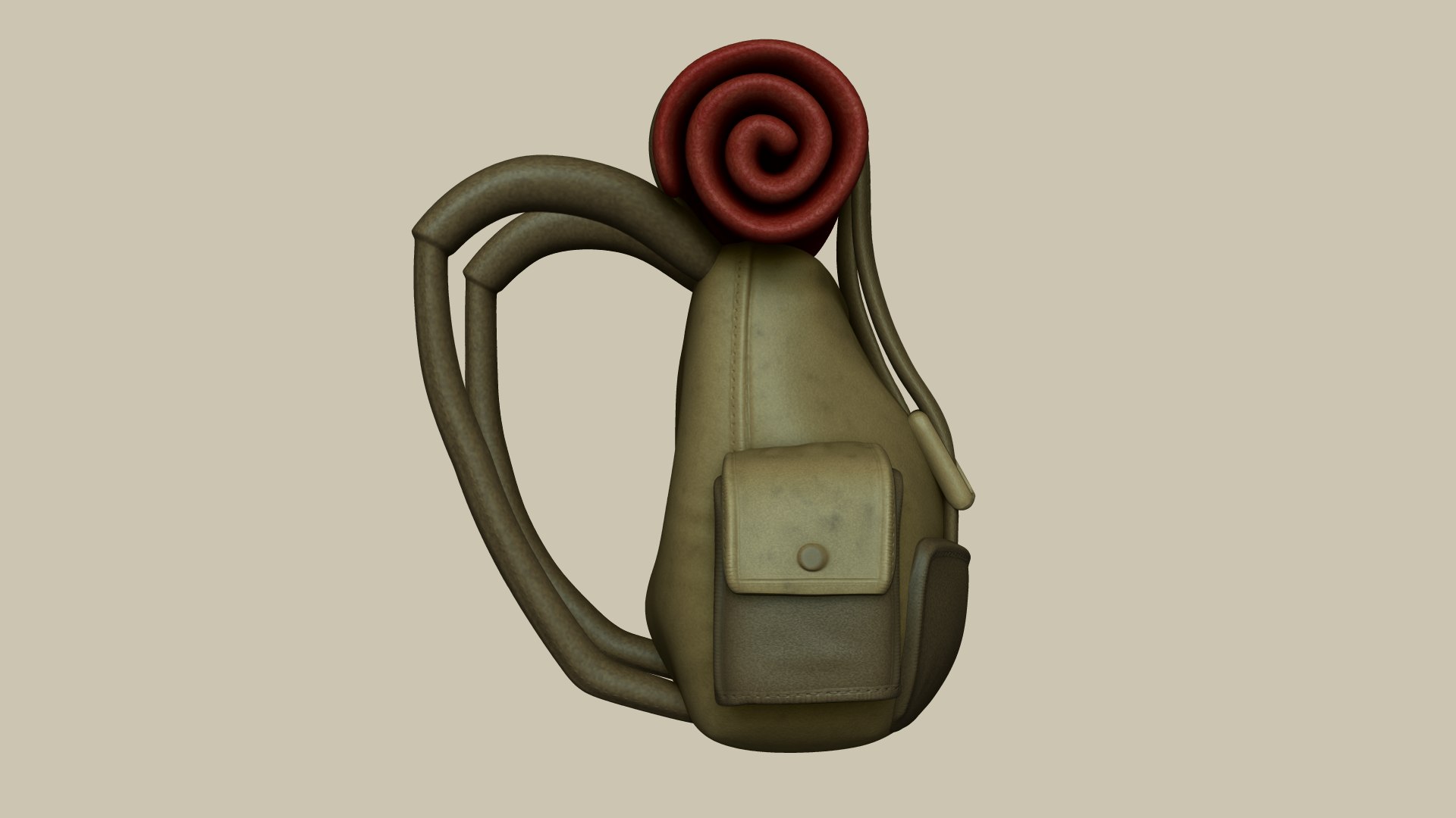 3D backpack - adventurer character model - TurboSquid 1646011