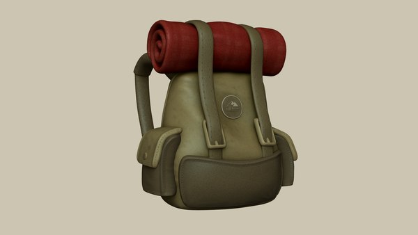 3D backpack - adventurer character model - TurboSquid 1646011