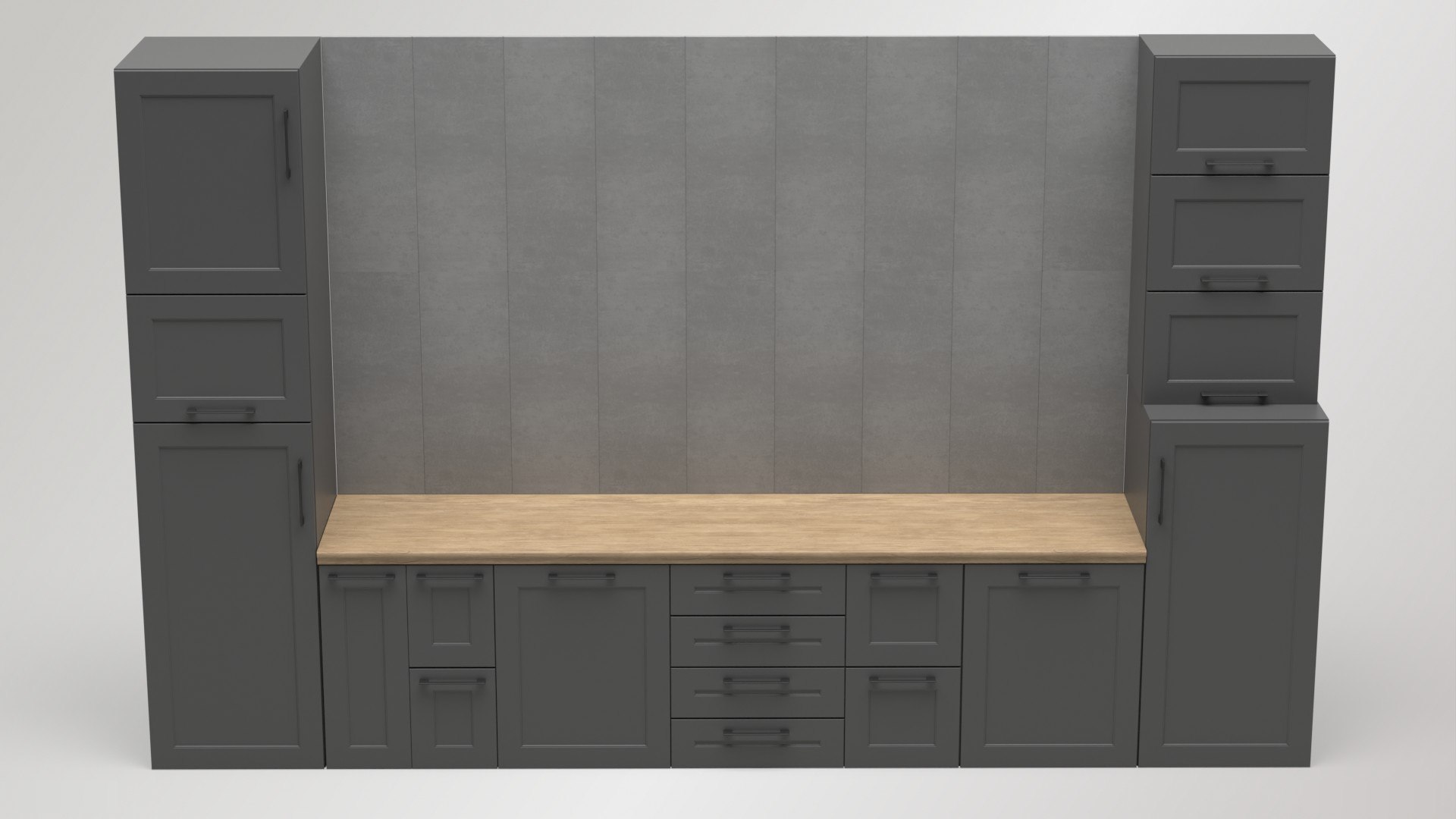 Module Kitchen Cabinets Set 3D Model - TurboSquid 2001499