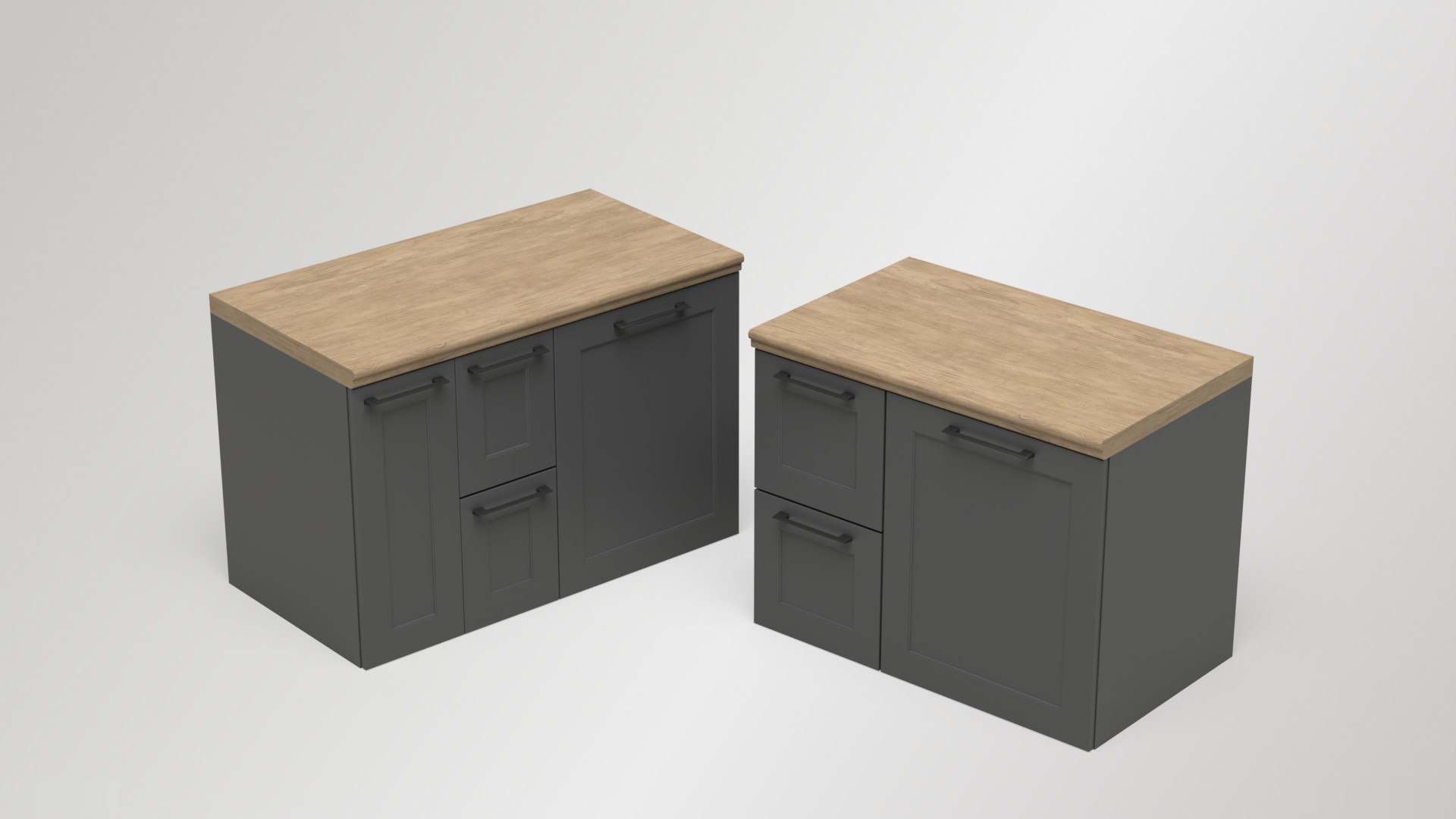 Module Kitchen Cabinets Set 3D Model - TurboSquid 2001499
