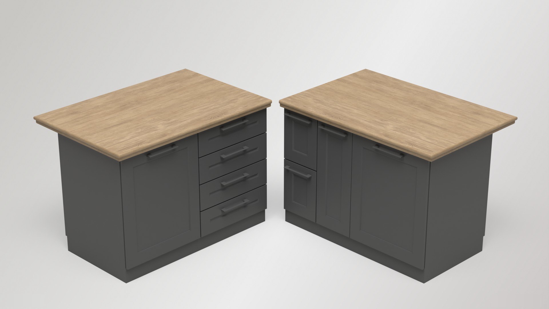 Module Kitchen Cabinets Set 3D Model - TurboSquid 2001499