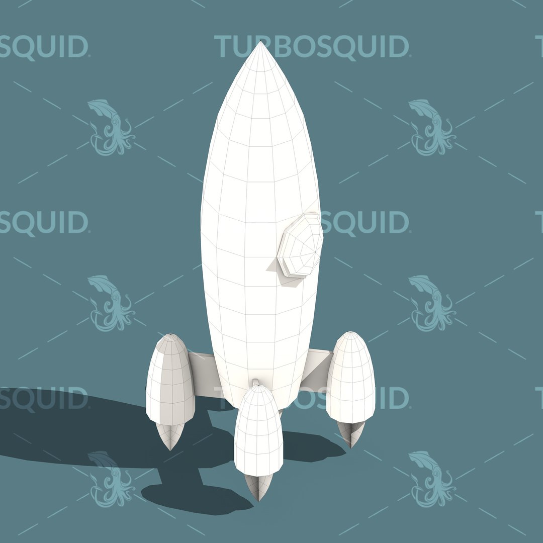 Low Poly Rocket Isometric Low-poly 3D model model - TurboSquid 1719670