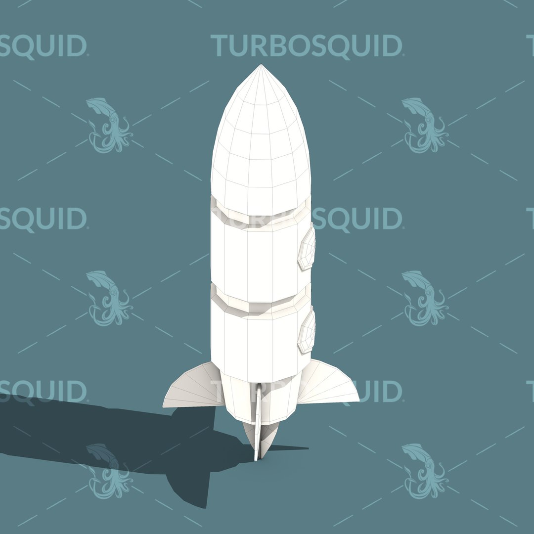 Low Poly Rocket Isometric Low-poly 3D model model - TurboSquid 1719670
