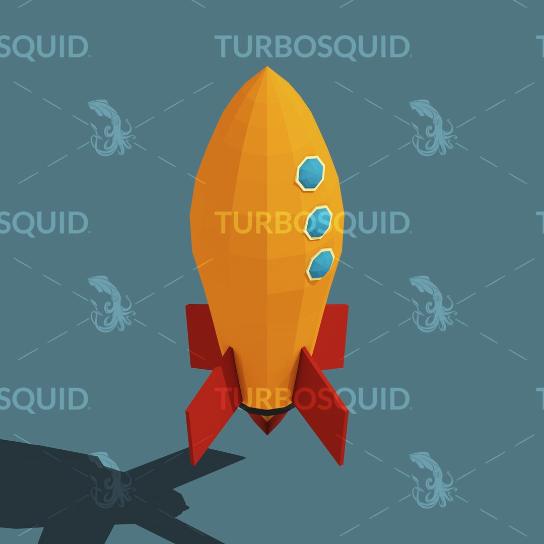 Low Poly Rocket Isometric Low-poly 3D model model - TurboSquid 1719670