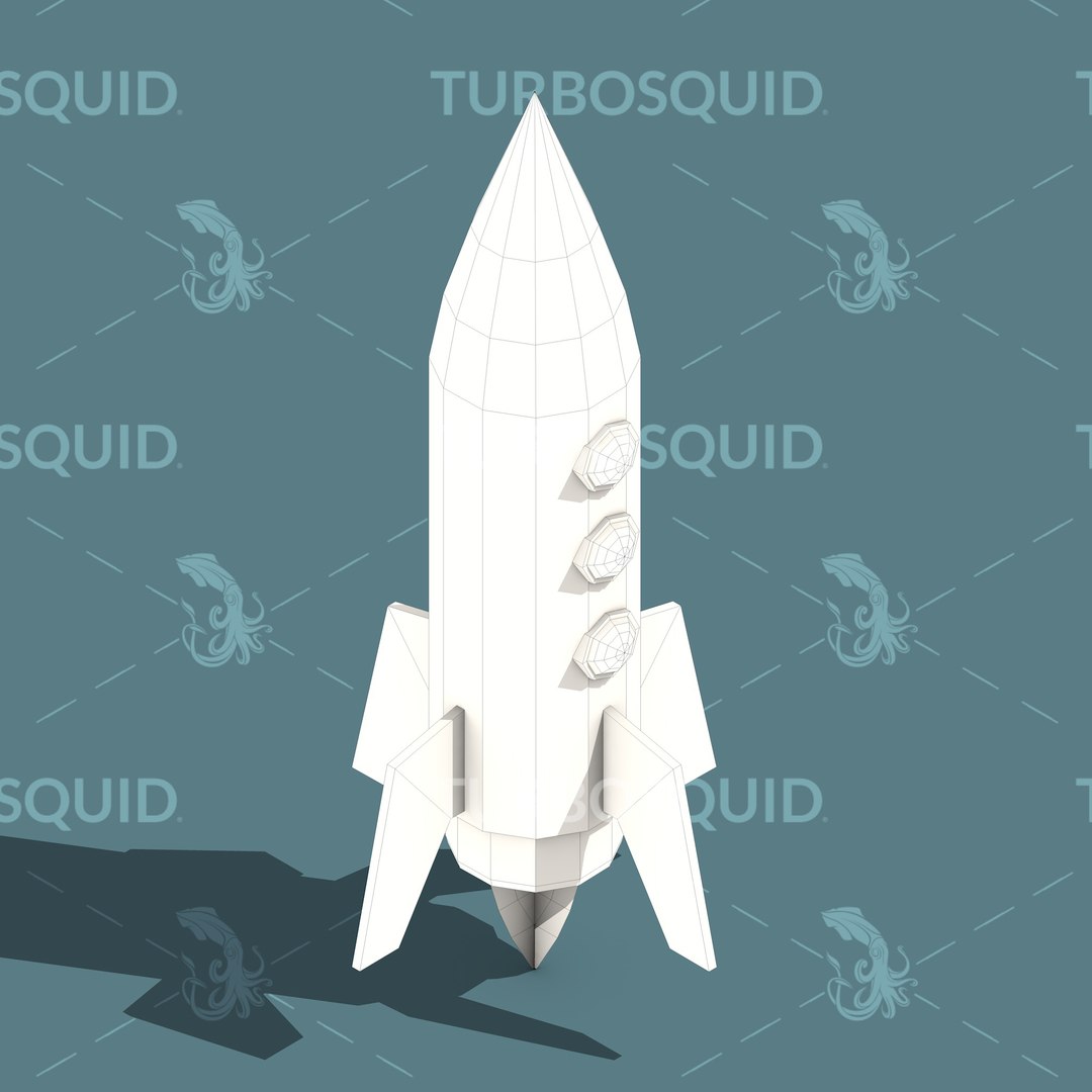Low Poly Rocket Isometric Low-poly 3D model model - TurboSquid 1719670