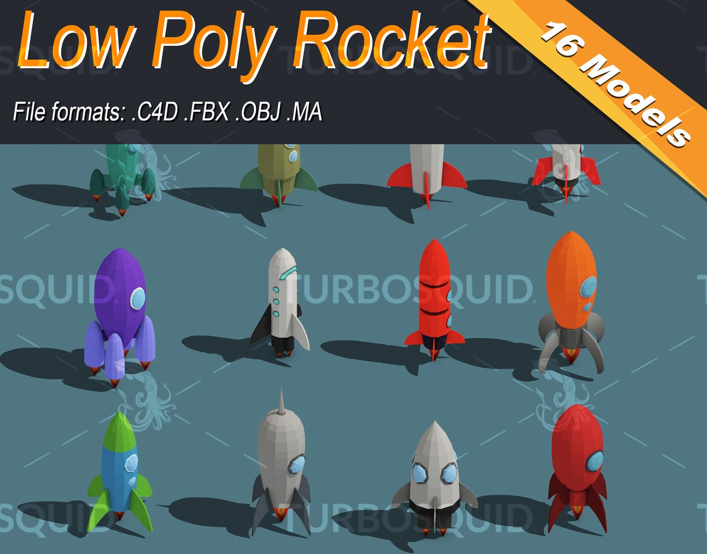 Low Poly Rocket Isometric Low-poly 3D Model Model - TurboSquid 1719670