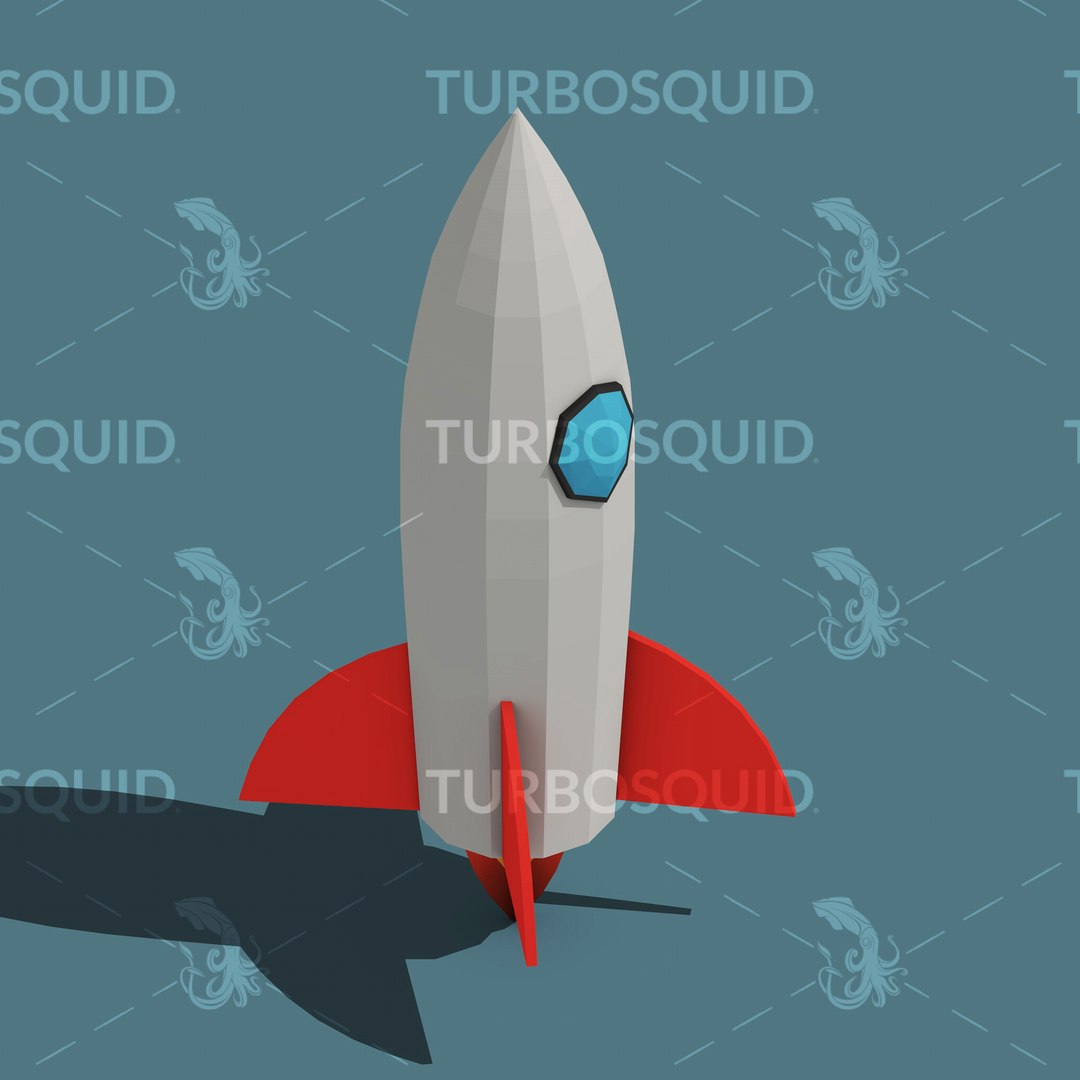 Low Poly Rocket Isometric Low-poly 3D model model - TurboSquid 1719670