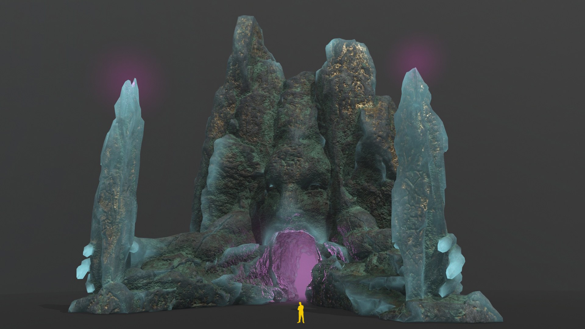 Rock Gate 3D model - TurboSquid 2144186
