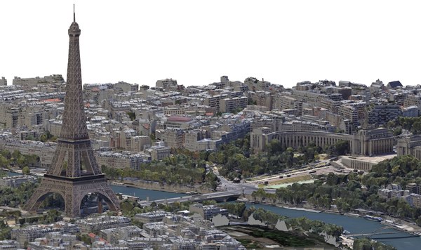modelo 3d Centro de la ciudad de París - TurboSquid 1838936