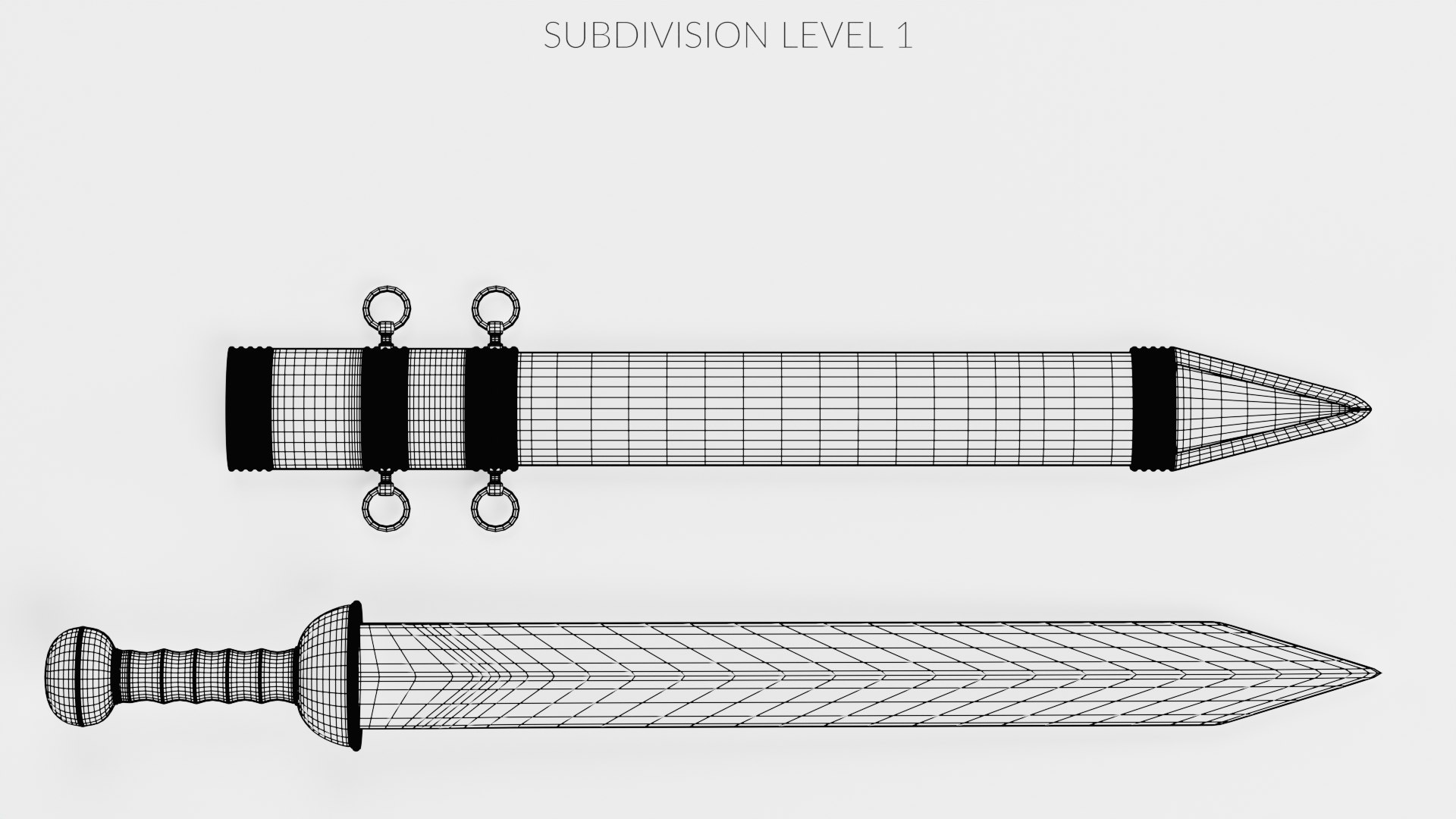 3D Gladius with Sheath - TurboSquid 1883255