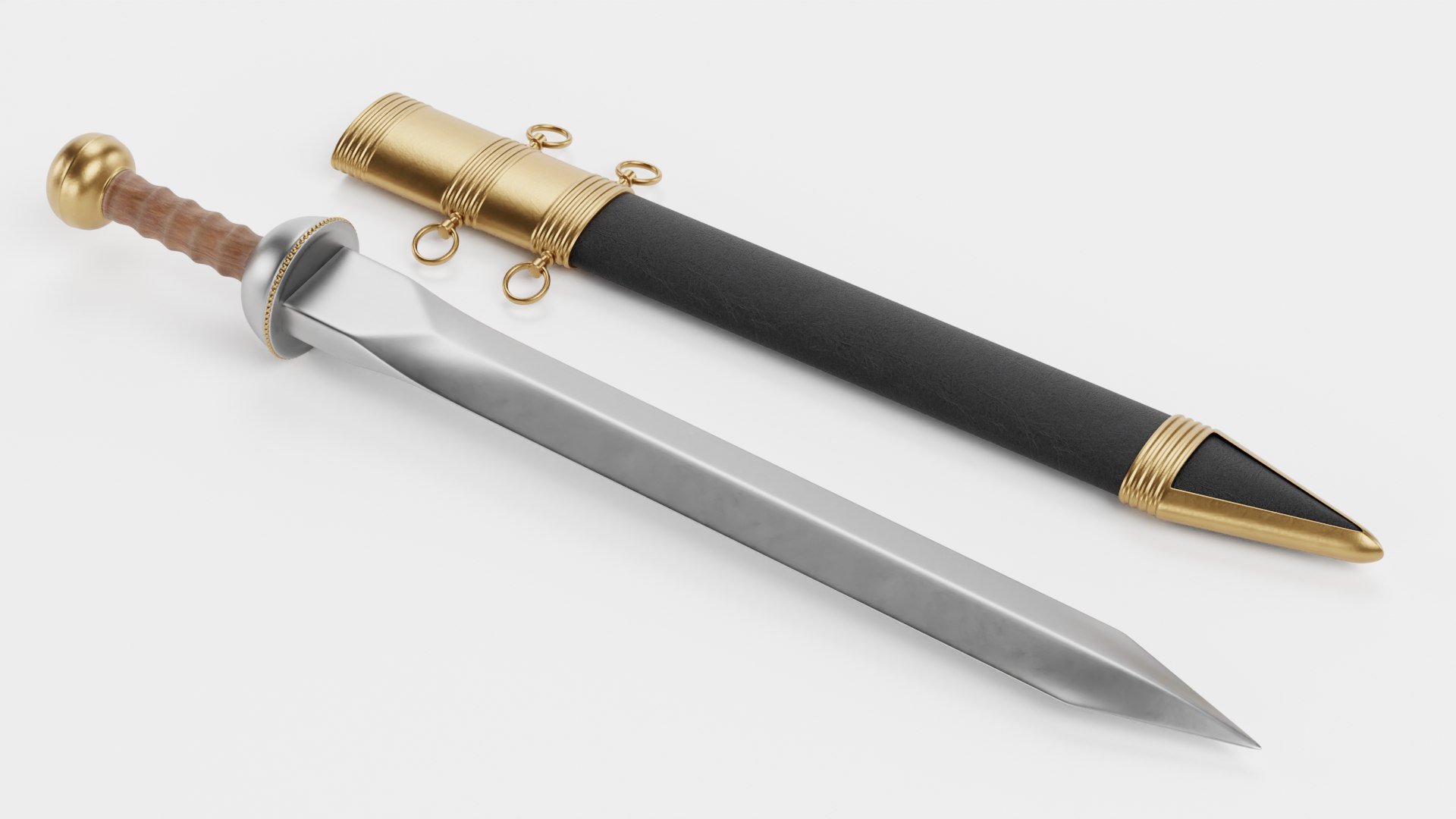 3D Gladius with Sheath - TurboSquid 1883255