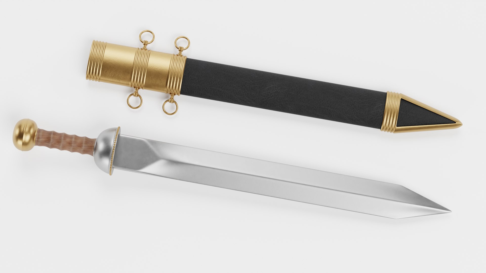 3D Gladius with Sheath - TurboSquid 1883255