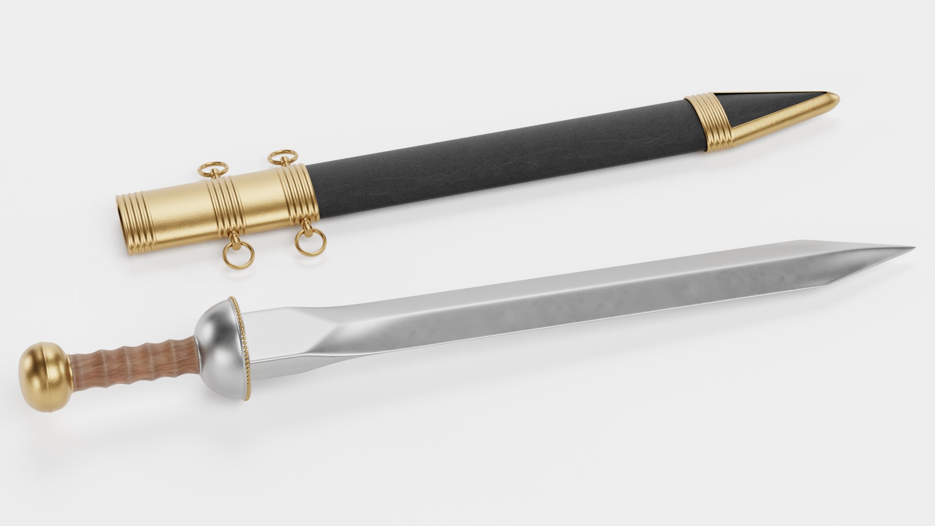 3D Gladius with Sheath - TurboSquid 1883255