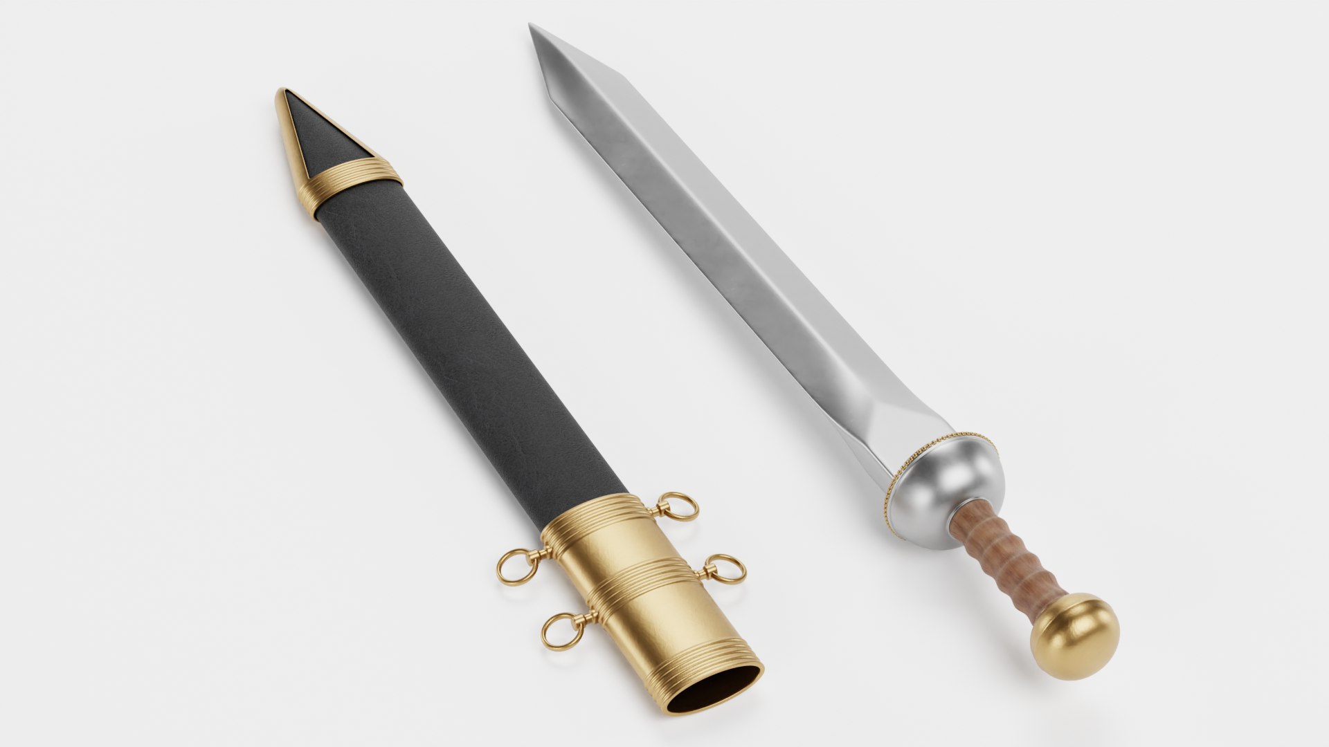 3D Gladius with Sheath - TurboSquid 1883255