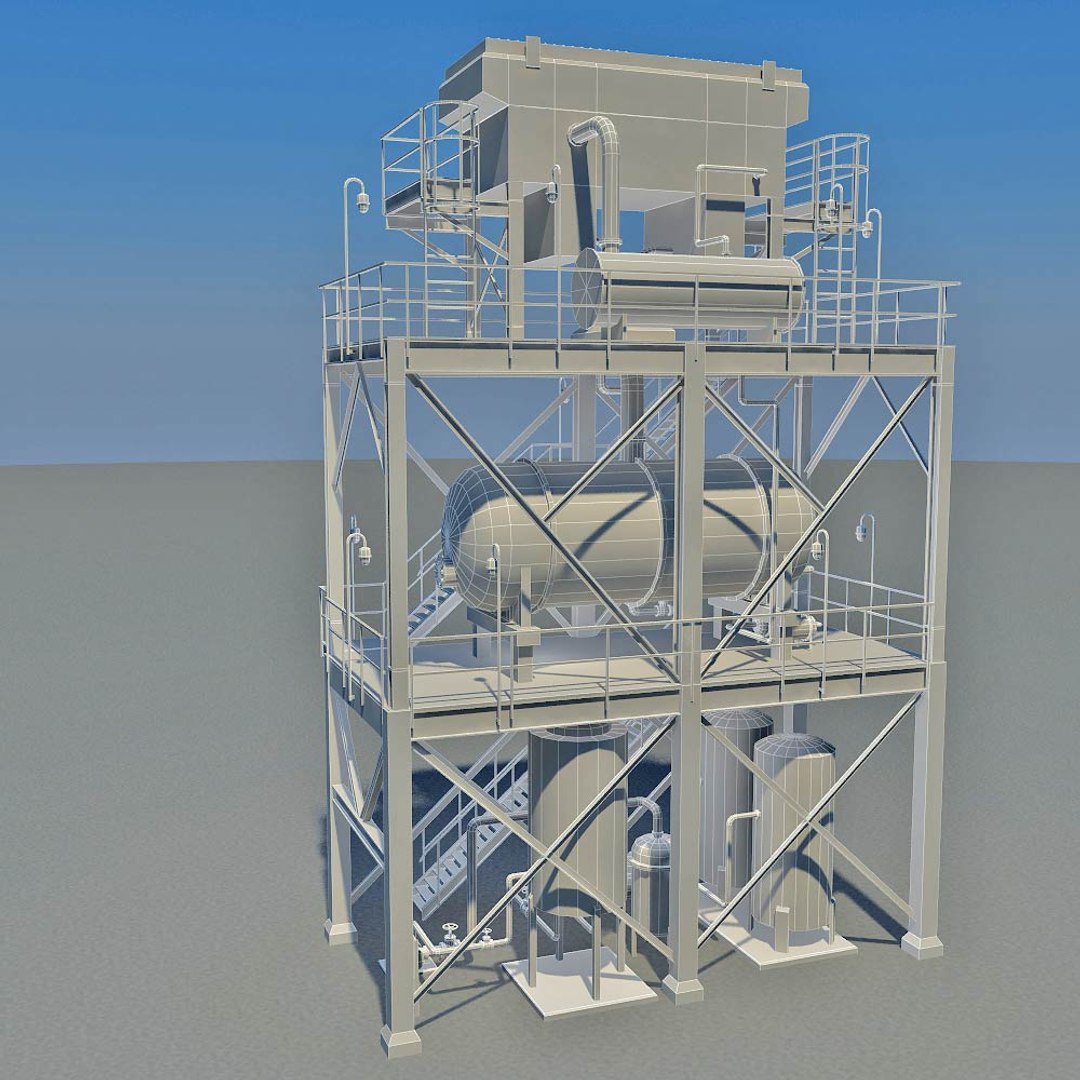 Oil Industrial 3d Model