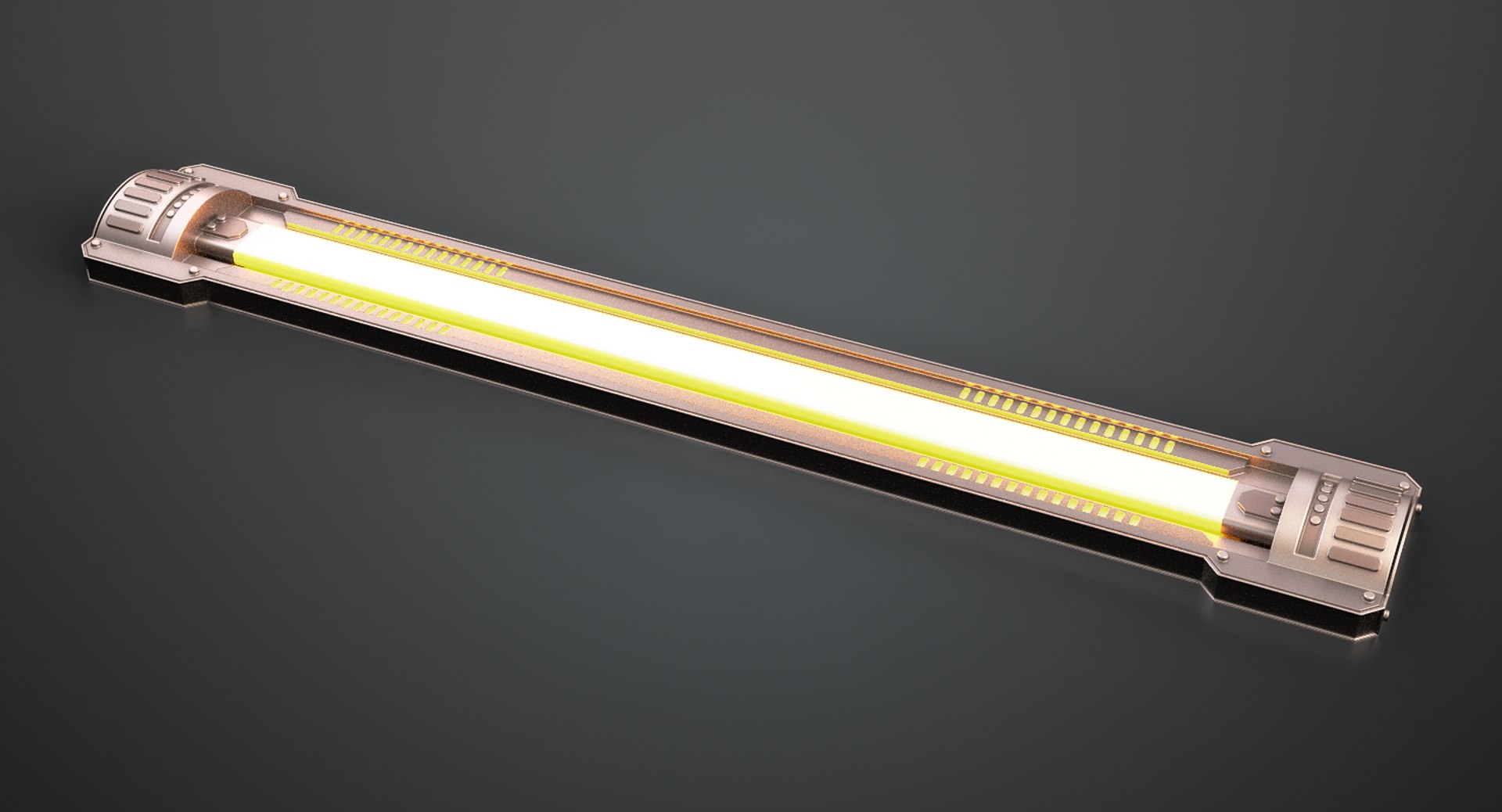 Futuristic Light Fixture 3d Model