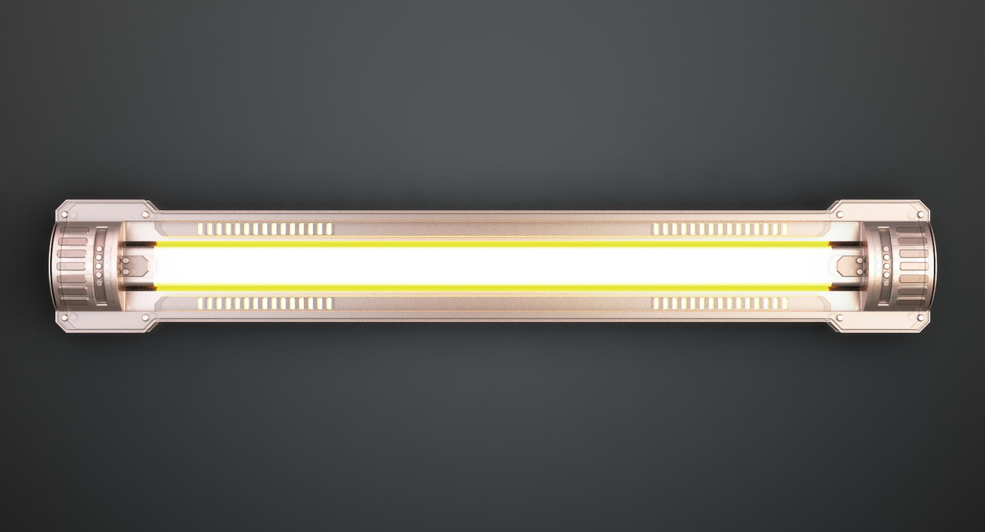 Futuristic Light Fixture 3d Model