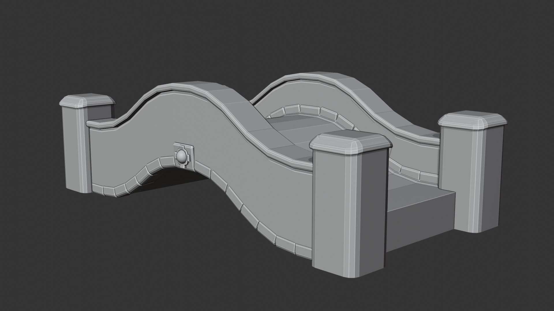 3D Medieval Small Bridge Model - TurboSquid 2249469