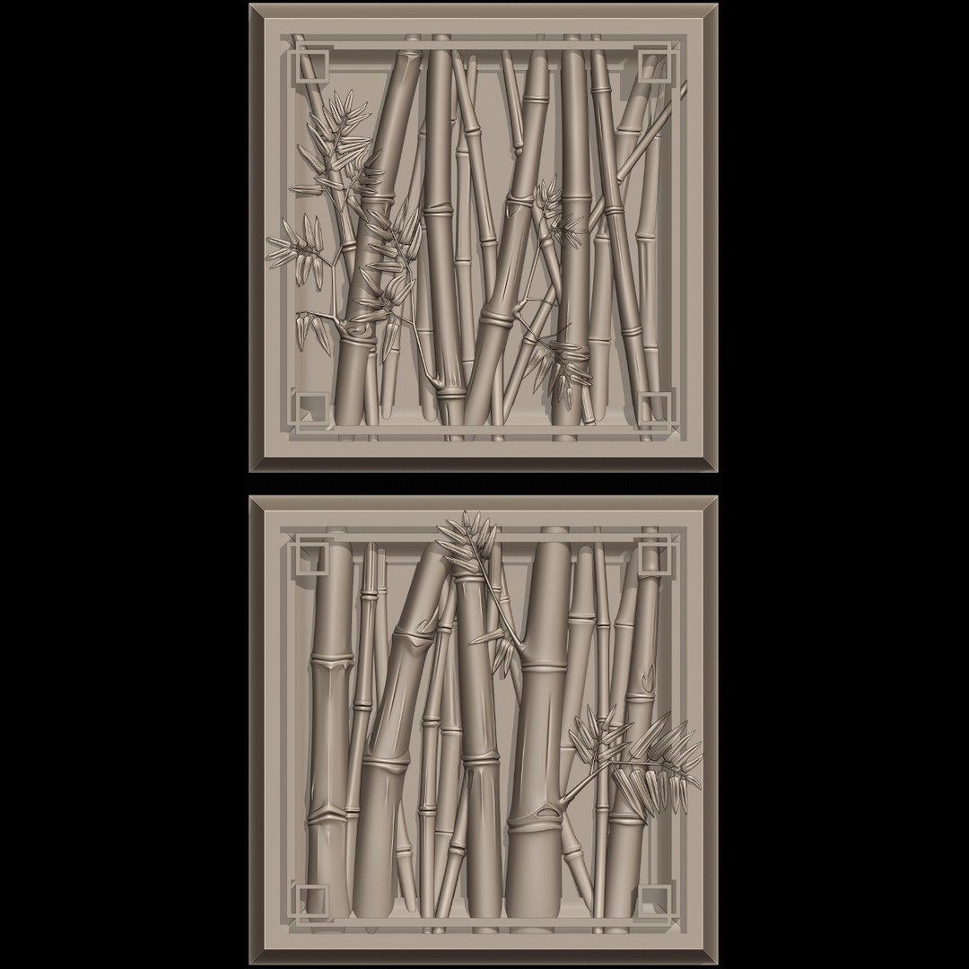 Bamboo Relief 3D Model - TurboSquid 1463256