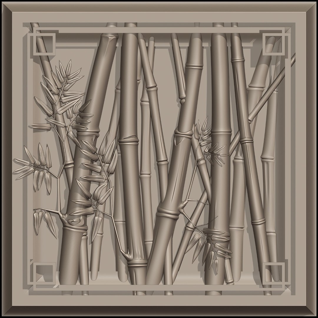 Bamboo Relief 3D Model - TurboSquid 1463256