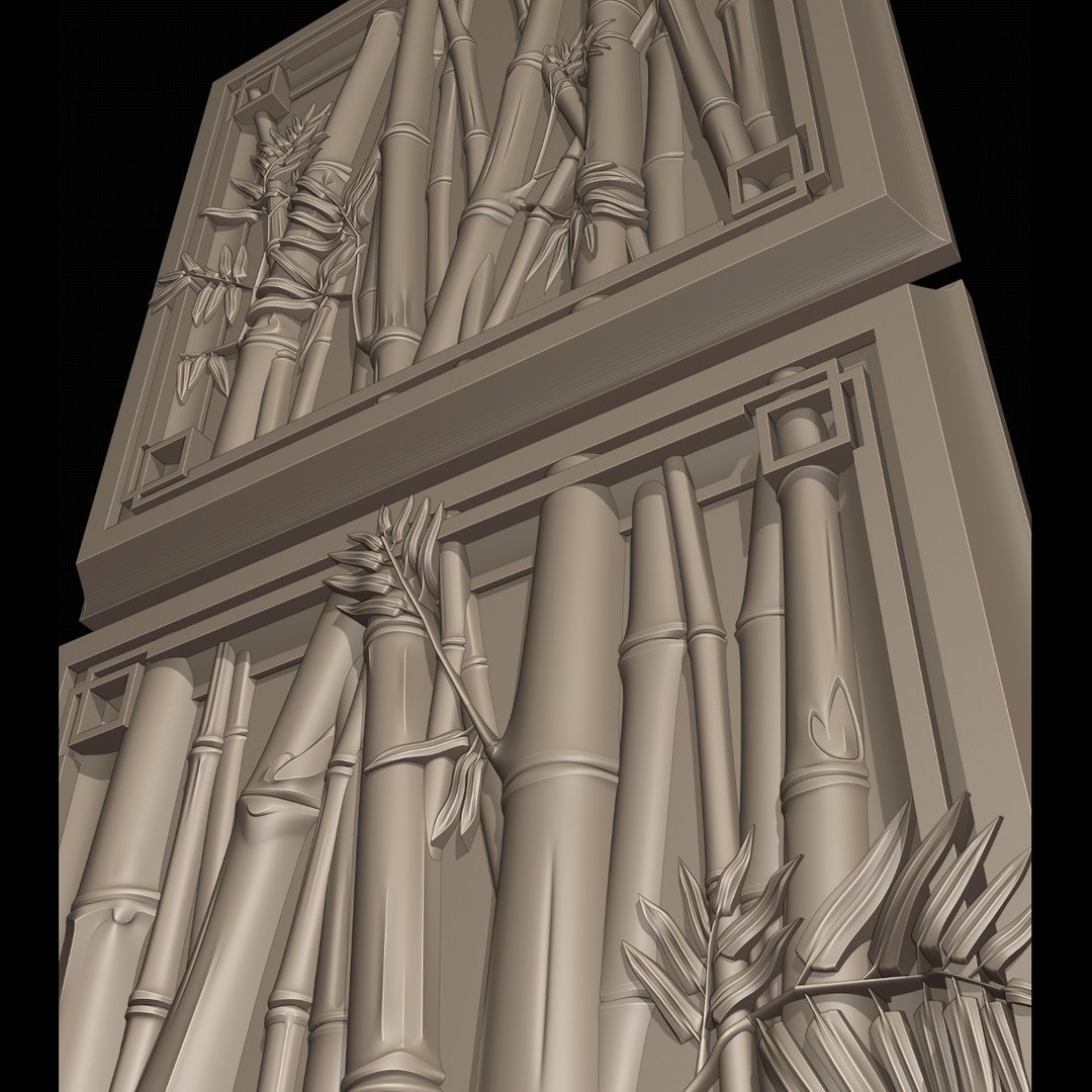 Bamboo Relief 3D Model - TurboSquid 1463256
