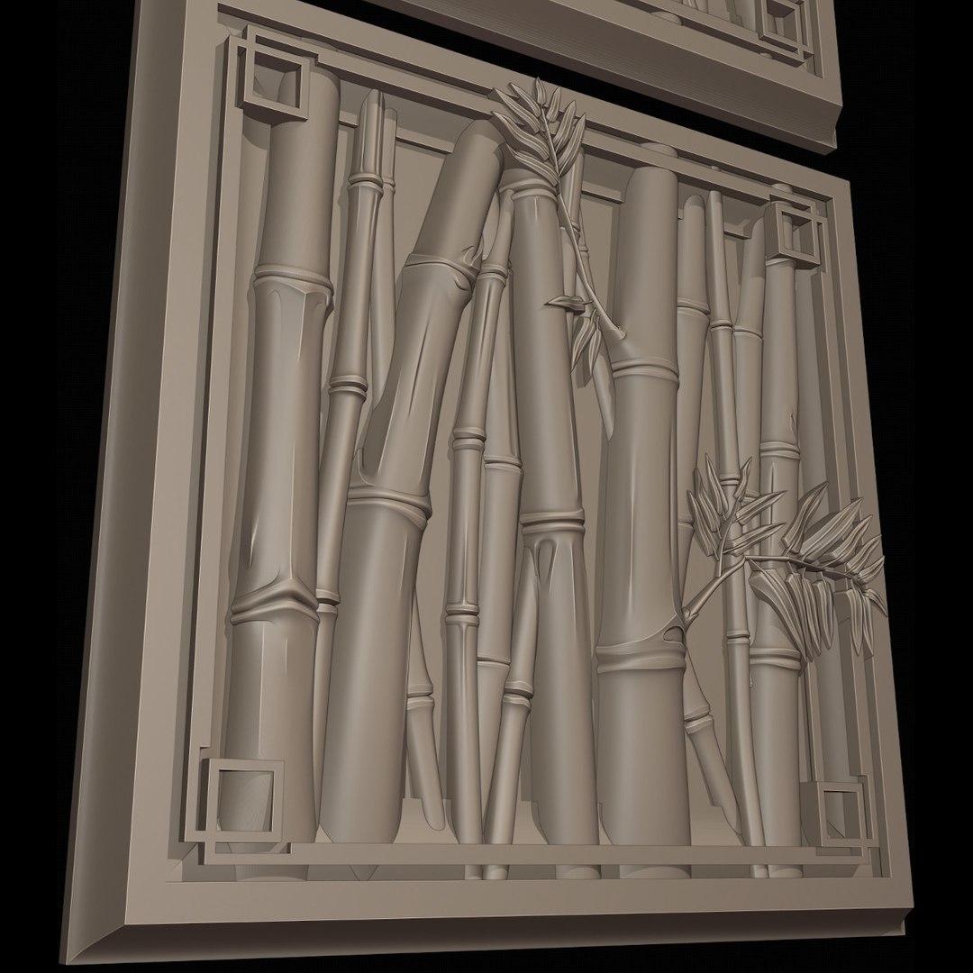 Bamboo Relief 3D Model - TurboSquid 1463256