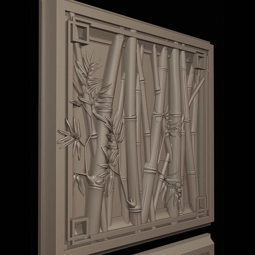 Bamboo Relief 3D Model - TurboSquid 1463256