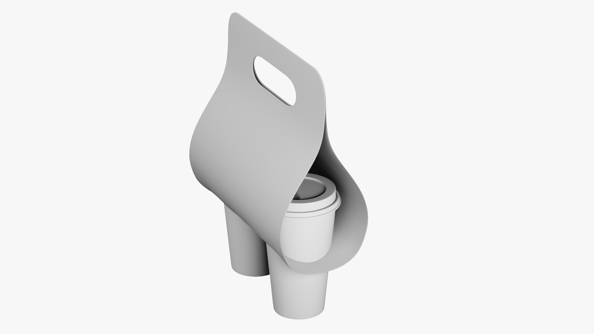 3D Coffee Cup Holder - TurboSquid 2404488