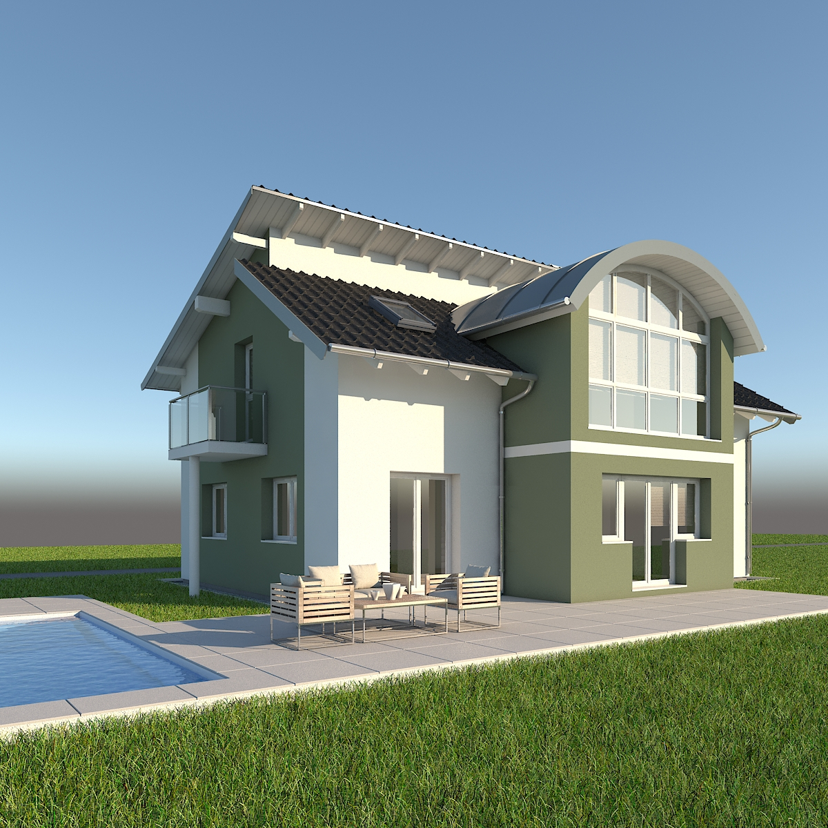 family homes sets 3d model