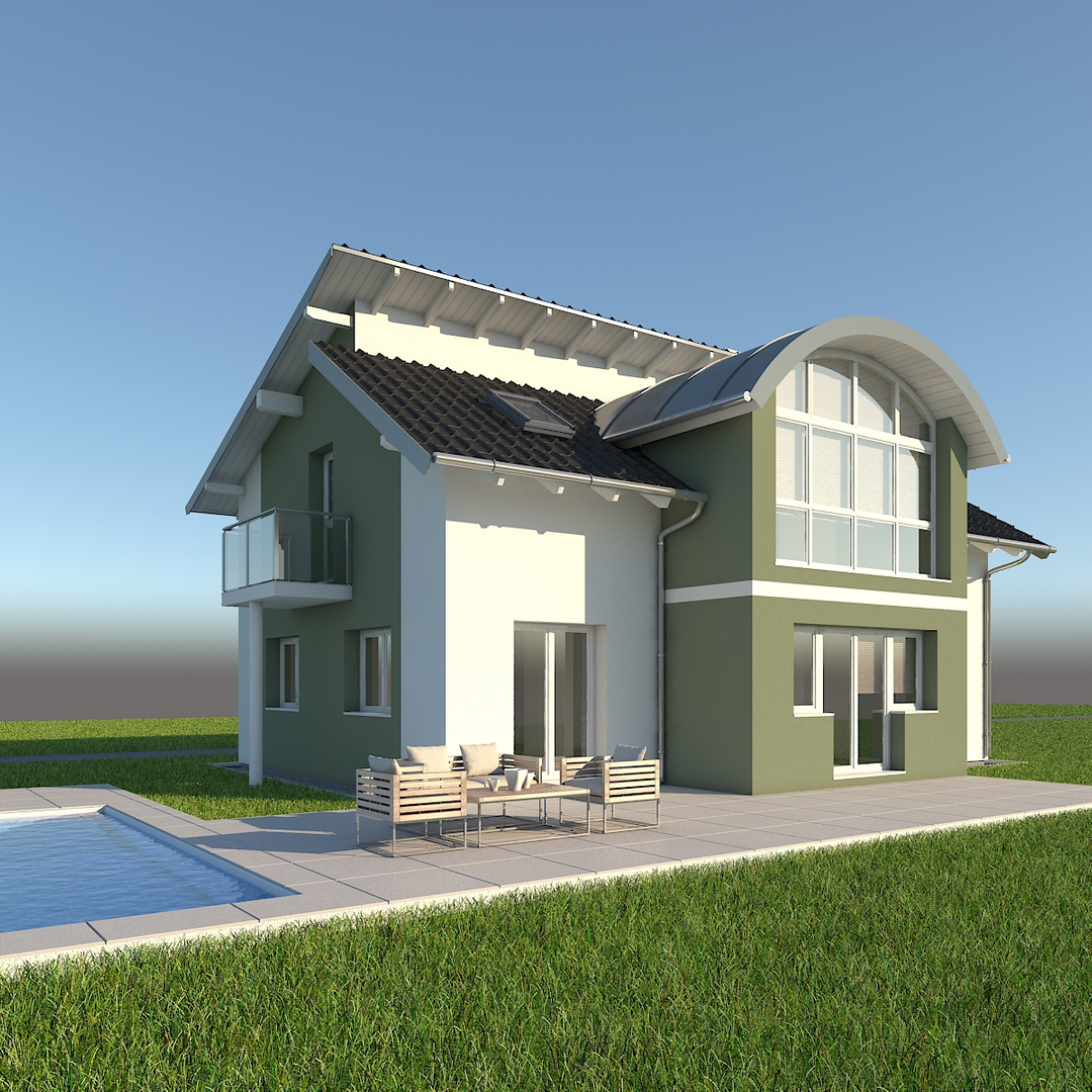 family homes sets 3d model