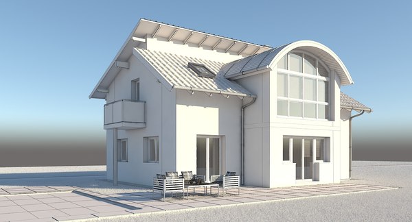 family homes sets 3d model