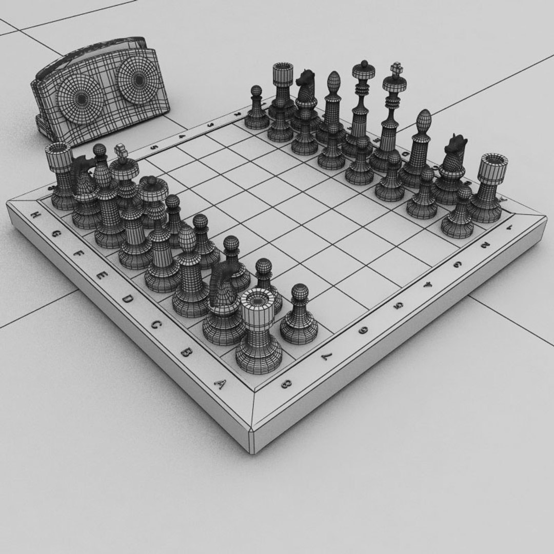 3ds max chess pieces