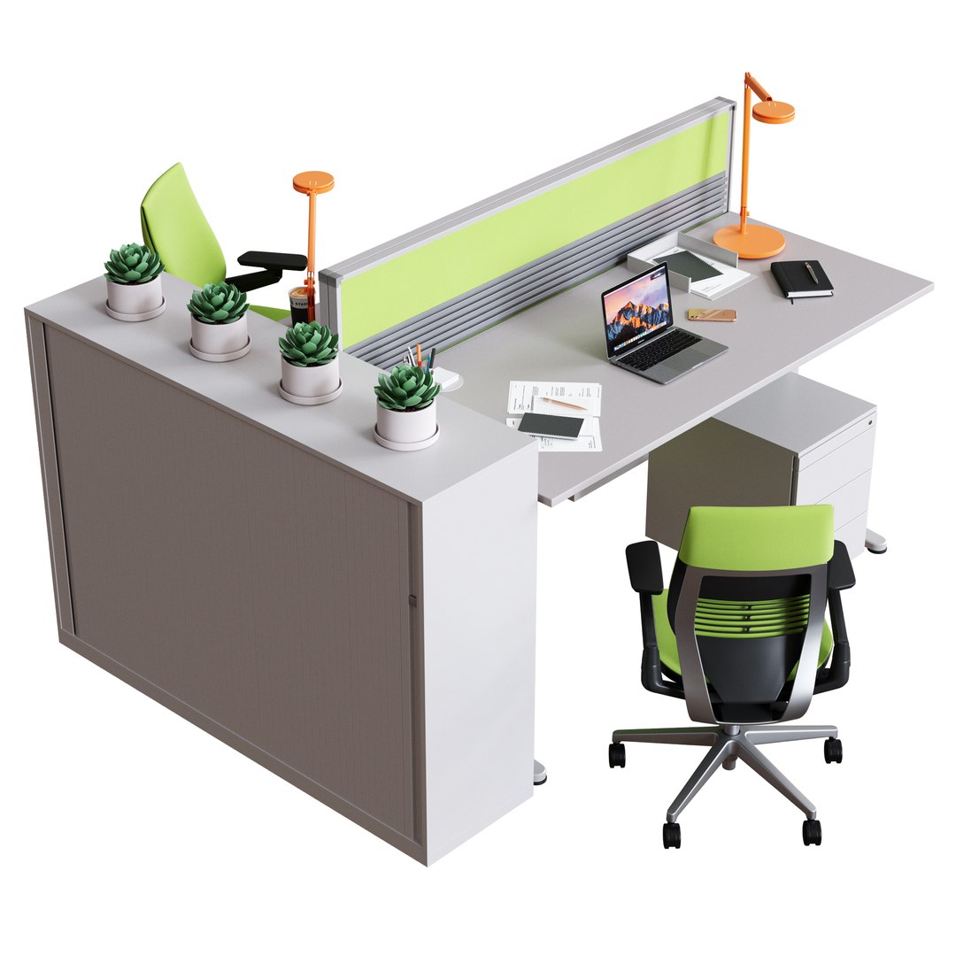 3D Steelcase Ology - Office Table - TurboSquid 1636366