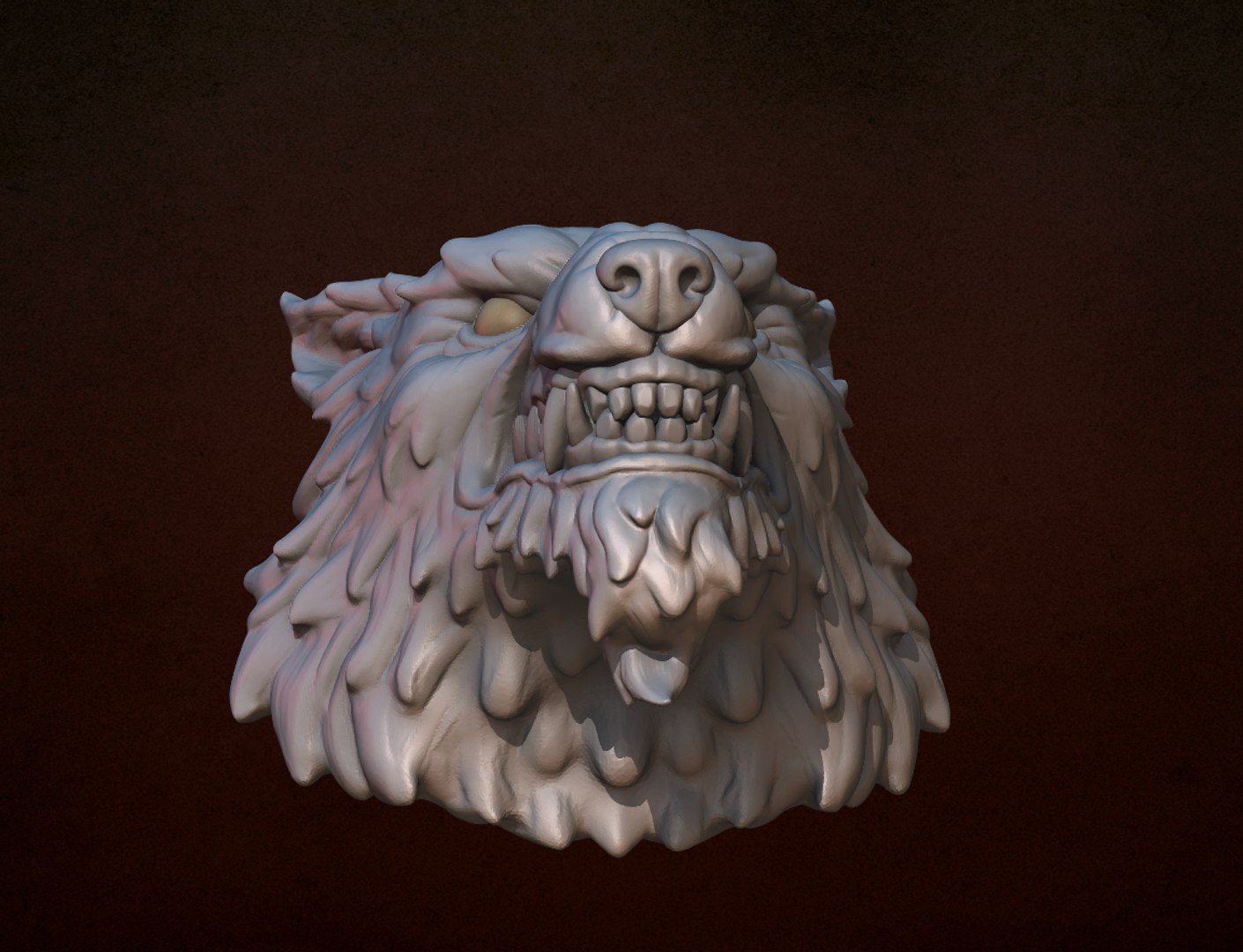 Wolf Head Obj