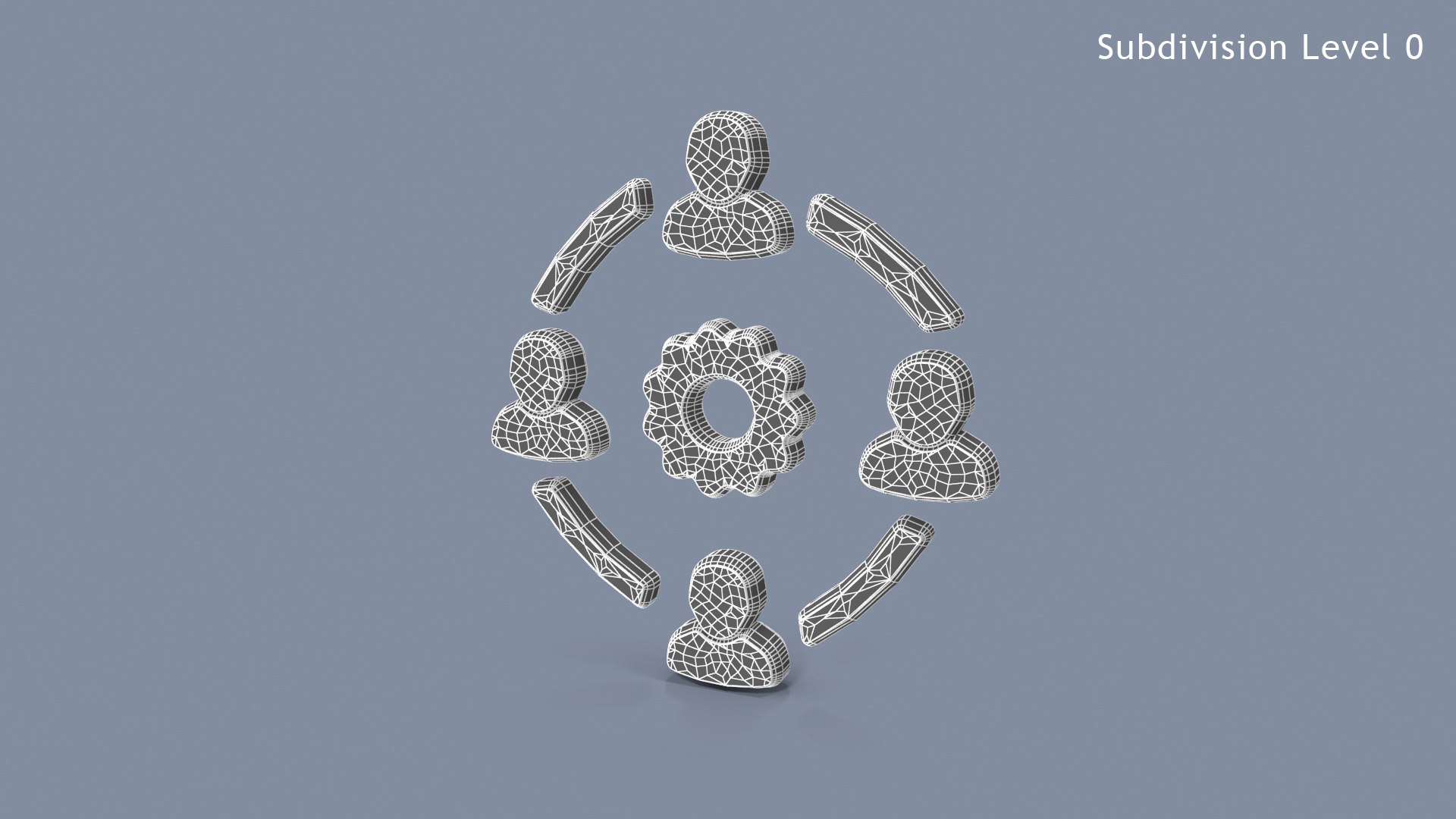 Network Customer Service Support Symbol Gold Model - TurboSquid 2058754