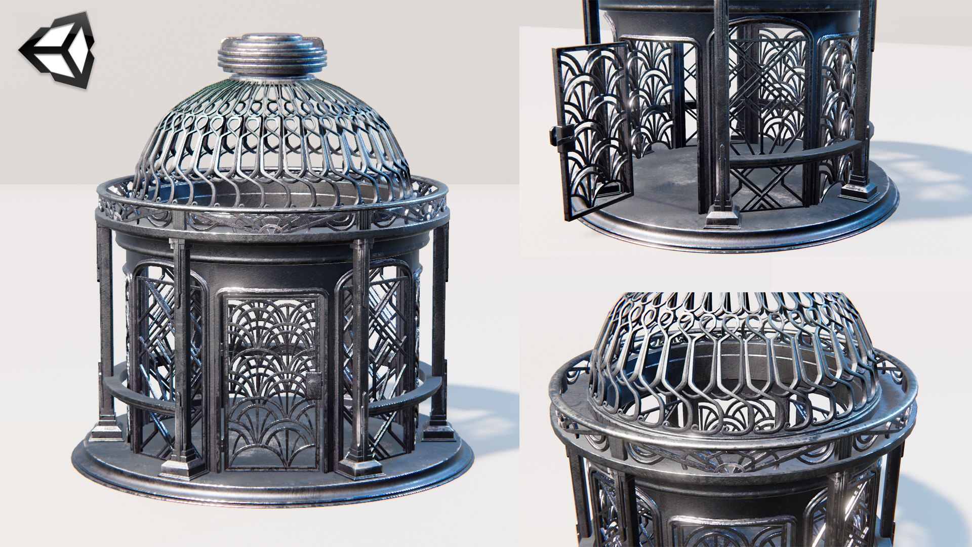 Birdcage Art Deco 3D - TurboSquid 2185259